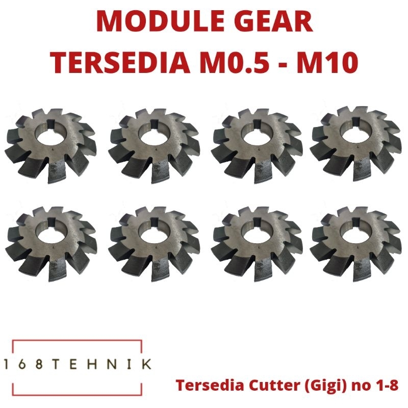 Jual MODULE SEMUA UKURAN / MODUL GEAR MILLING CUTTER / PISAU MODUL GIGI ...