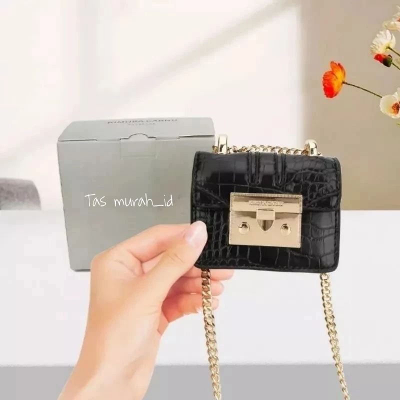 Jual Tas Selempang Mini INARA Croco (TERBARU) Slingbag Mini Tali Rantai ...