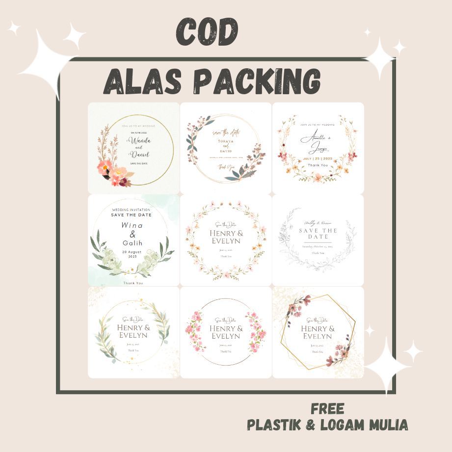 Jual Alas Packing | Cod | Free Ongkir | Souvenir Nikahan |Nikahan ...