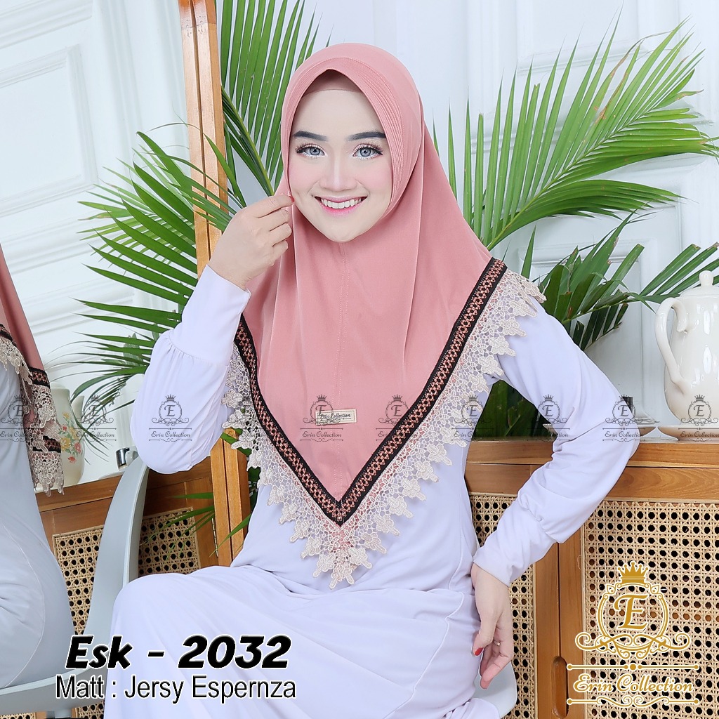 Jual JILBAB INSTAN RENDA /HIJAB INSTAN RENDA ESK_2032 RENDA PICOT SUSUN ...