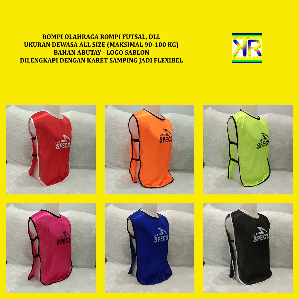Jual Rompi Futsal / Rompi Sepakbola / Rompi Latihan Olahraga Tim ...