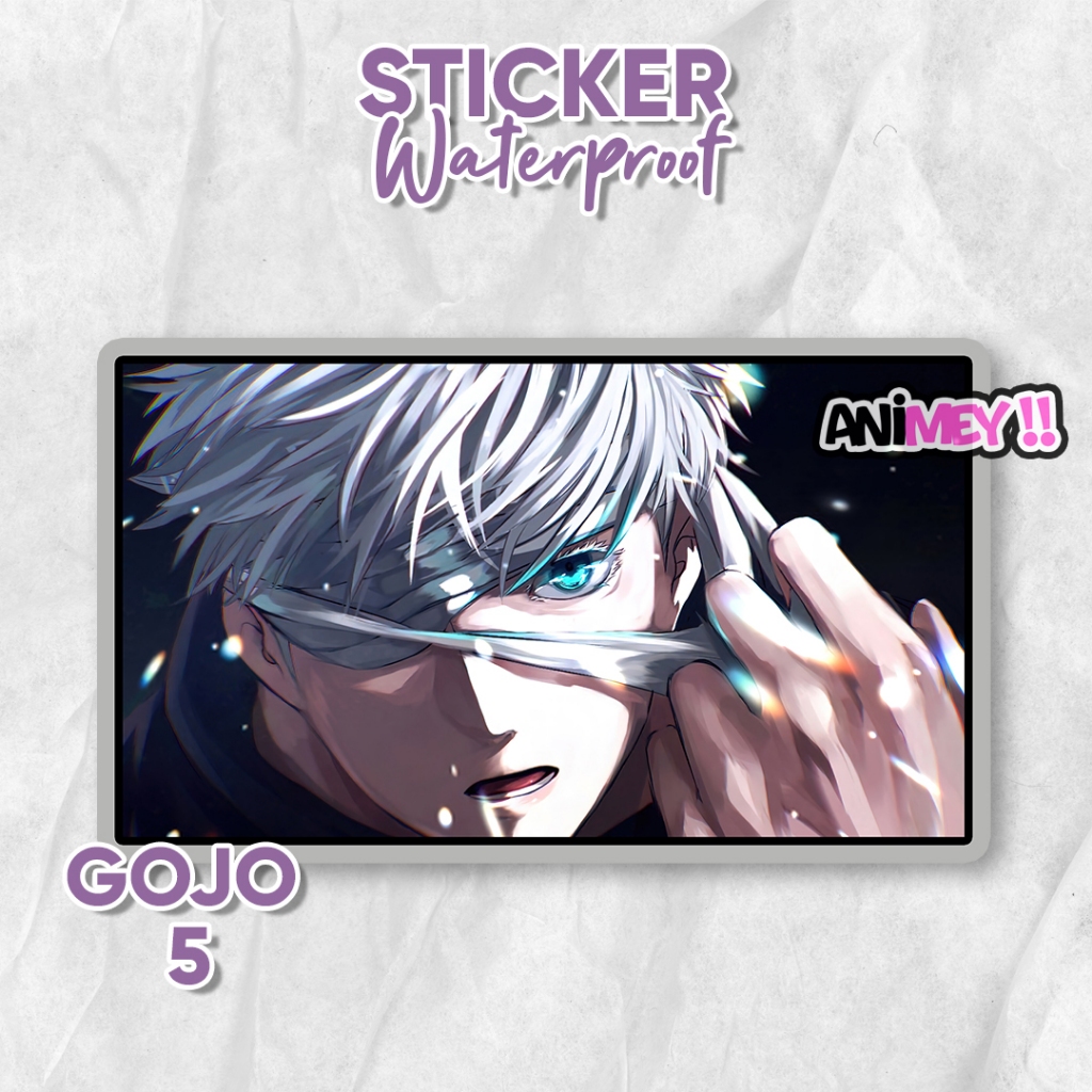 Jual Stiker Gojo Satoru / Sticker Anime Waterproof / Jujutsu Kaisen ...