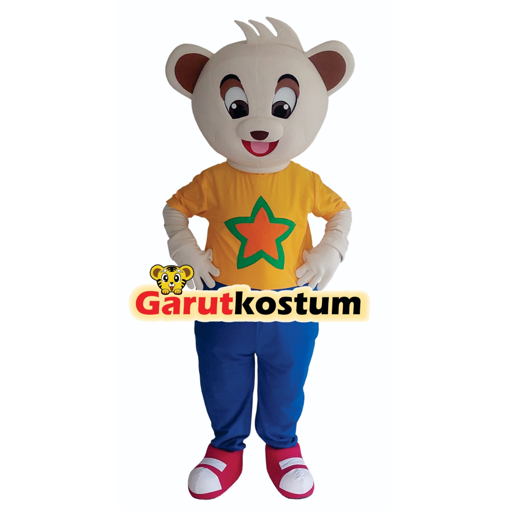Jual Kostum maskot badut beruang kuning setelan dewasa lucu karnaval ...
