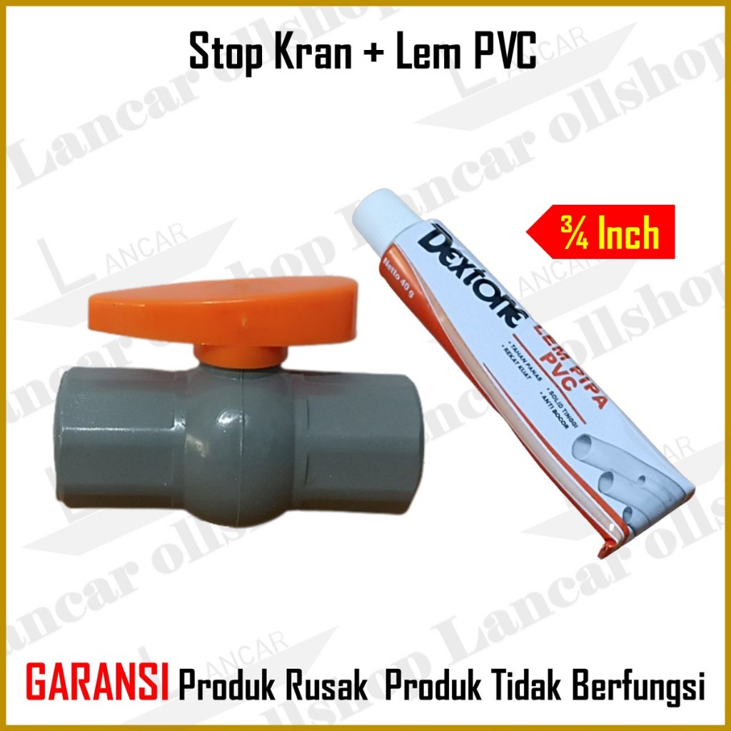 Jual Stop Kran Ballvalve PVC 1/2" Inch / Ball Valve Stop Kran Plastik 3/4 Inch Tebal | Shopee ...