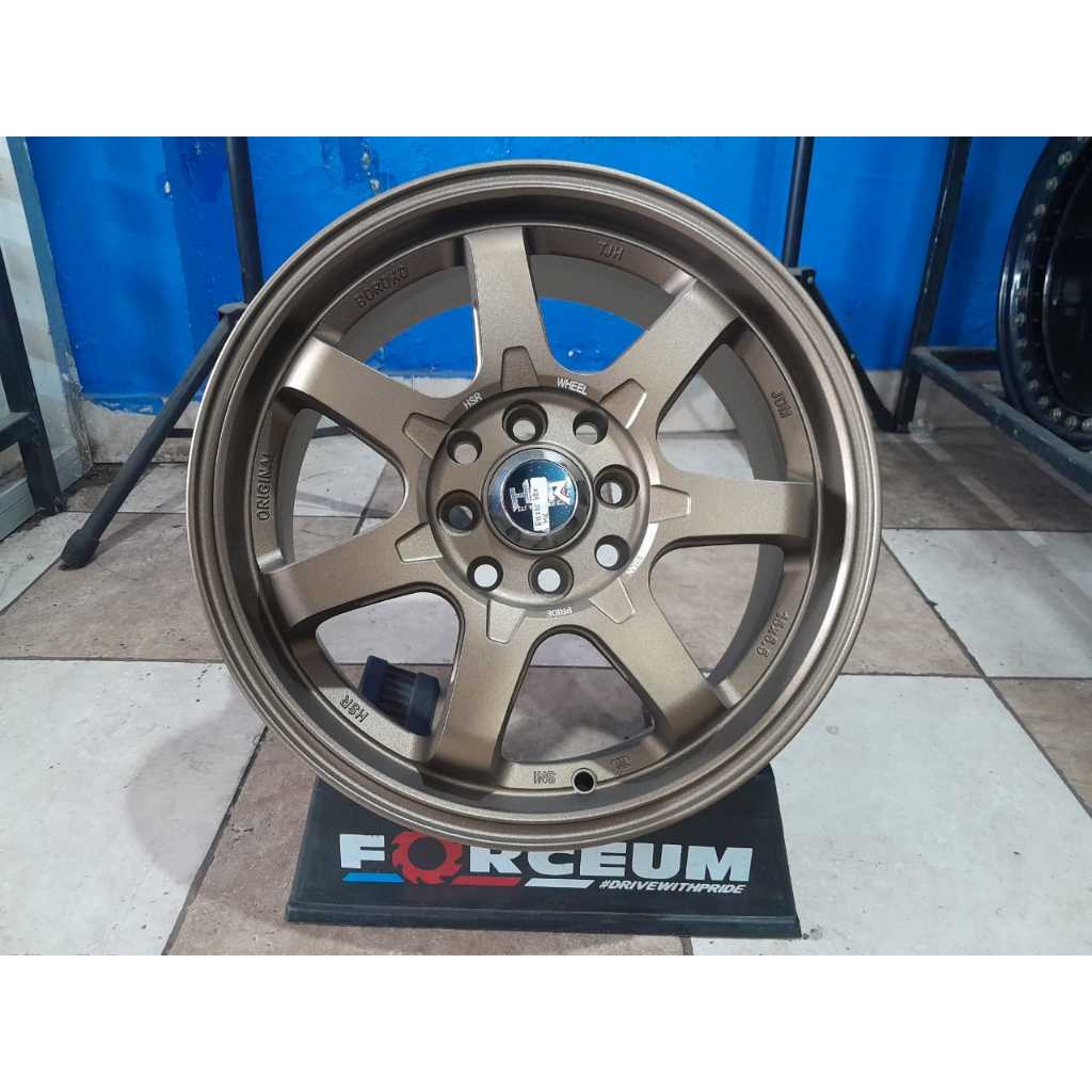 Jual velg mobil ring 15 hsr type tokyo r15 pcd 4x100 dan 4x114,3 untuk mobil brio,jazz, sigra ...