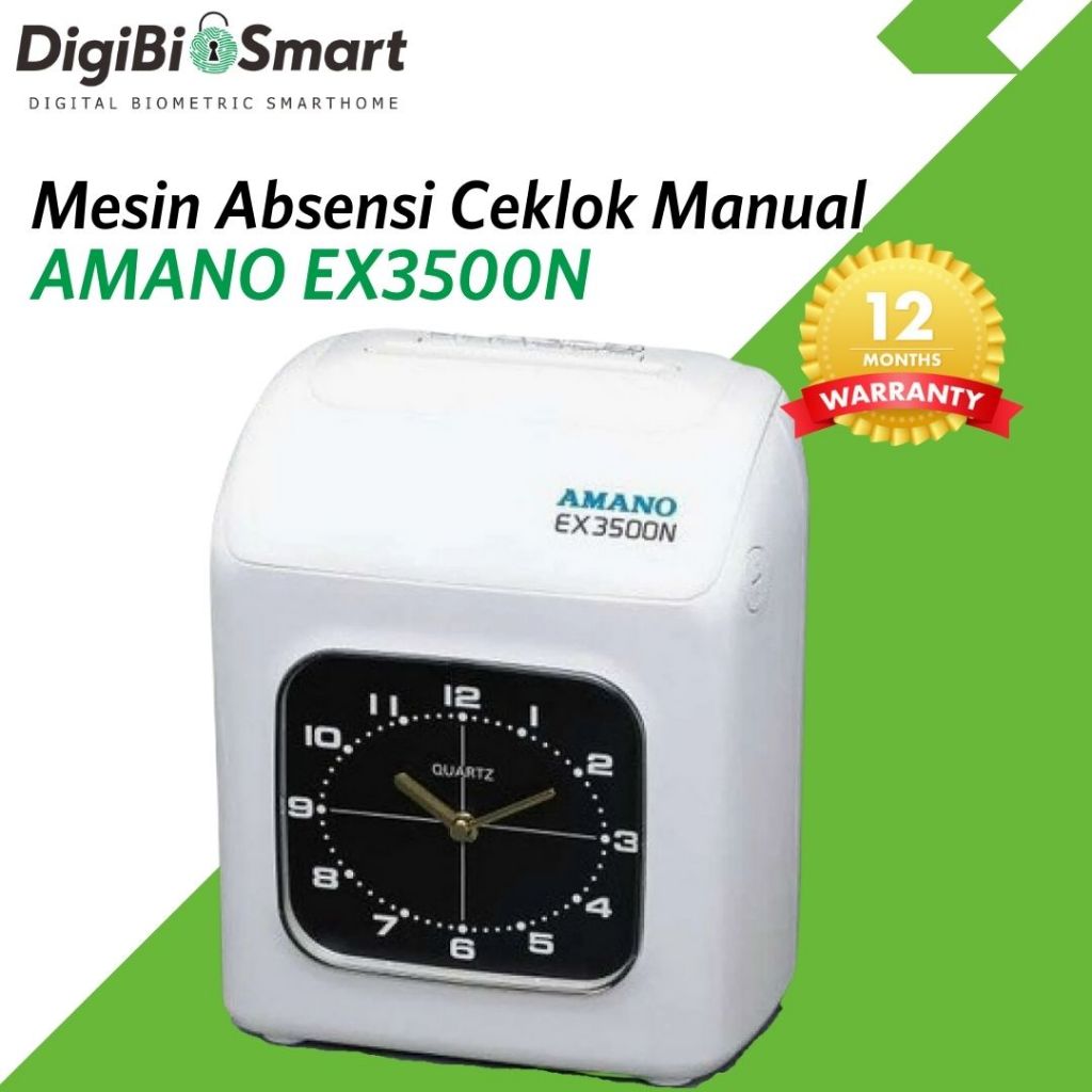 Jual Mesin Absen Ceklok Manual AMANO EX3500N | Shopee Indonesia