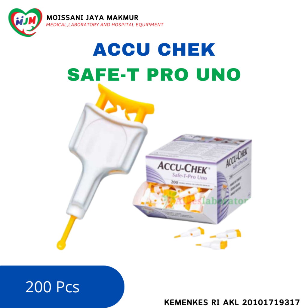 Jual Accu Chek Safe T Pro Uno Jarum/Lancet Accu Chek Isi 200pcs ...