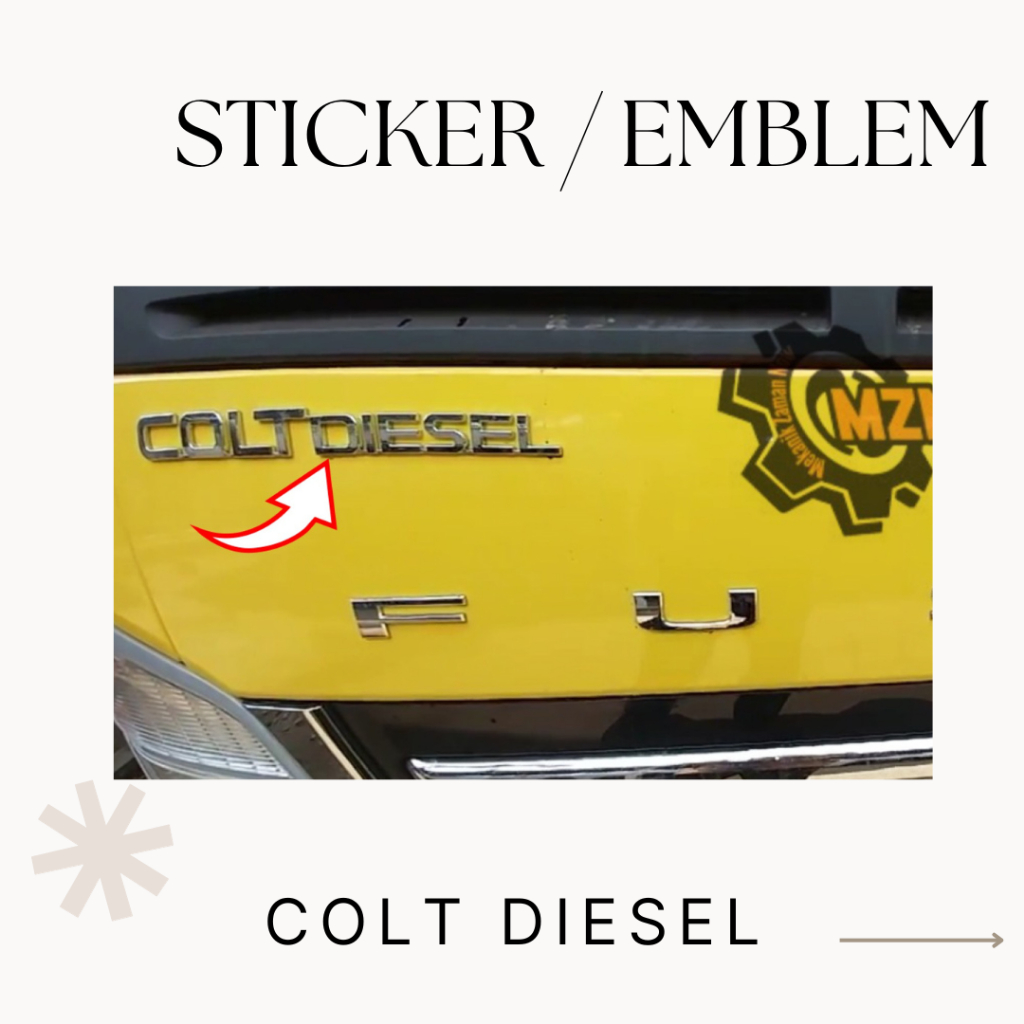 Jual STICKER EMBLEM TRUCK COLT DIESEL - EKSTERIOR MOBIL | Shopee Indonesia