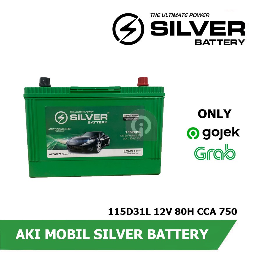 Jual Aki Mobil N70Z - 115D31R 90AH SILVER BATTERY | Shopee Indonesia