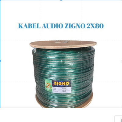 Jual KABEL AUDIO ZIGNO 2X80 1 METER KABEL AUDIO | Shopee Indonesia