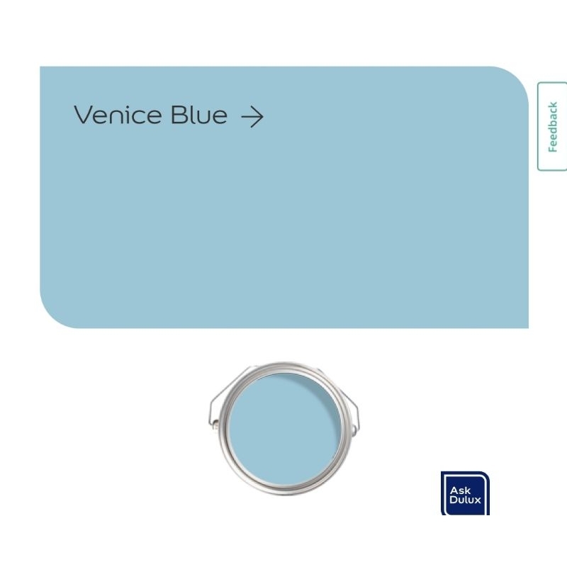 Jual Cat Tembok Dulux Catylac Interior 41381 Venice Blue Tinting Galon ...