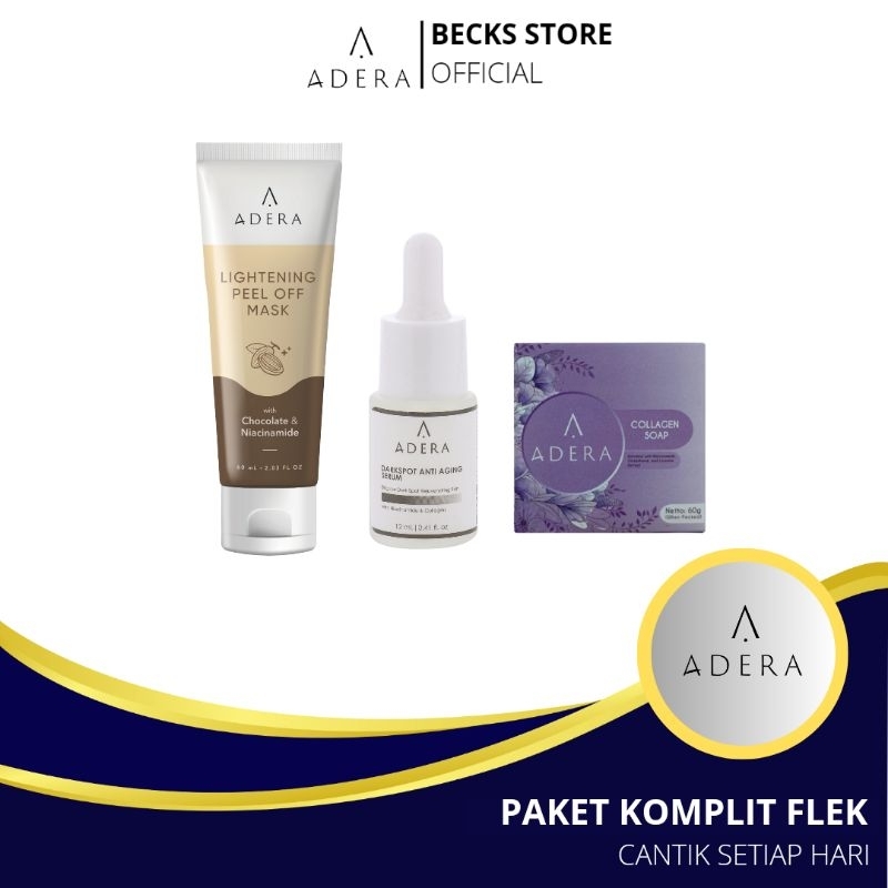 Jual PAKET HEMAT ADERA LIGHTENING PEEL OFF MASK MENCERAHKAN KULIT ANTI ...