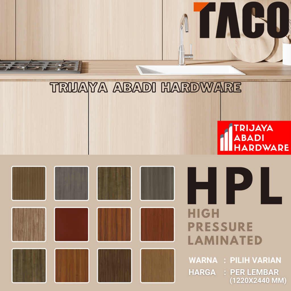 Jual Taco HPL 801 - 862 J Woodgrain Series Pelapis Furniture Laminate ...