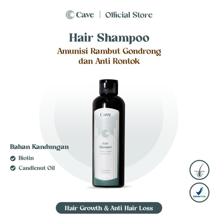 Jual Cave Hair Shampoo 200 ml | Penumbuh Rambut Merwat Rambut Rontok ...