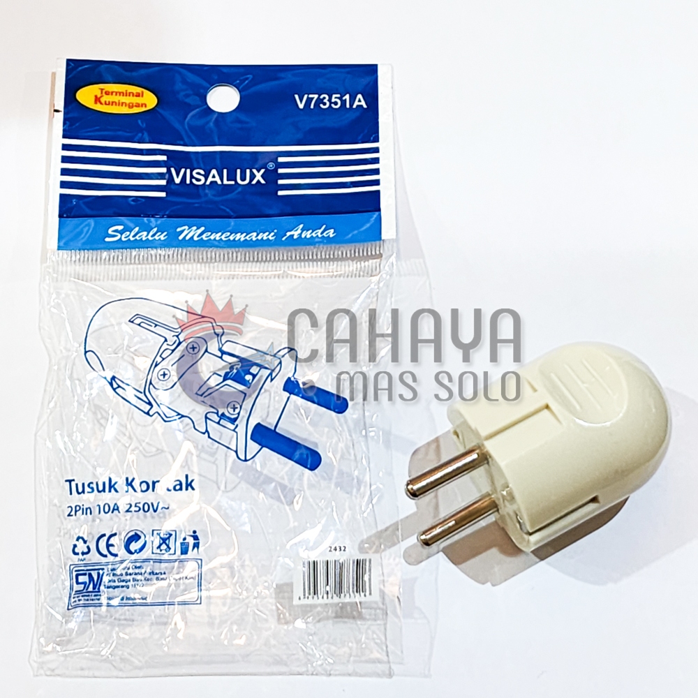 Jual Steker Arde SNI Lurus Visalux Colokan Stop Kontak Listrik Baik Bulat Kepala | Shopee Indonesia
