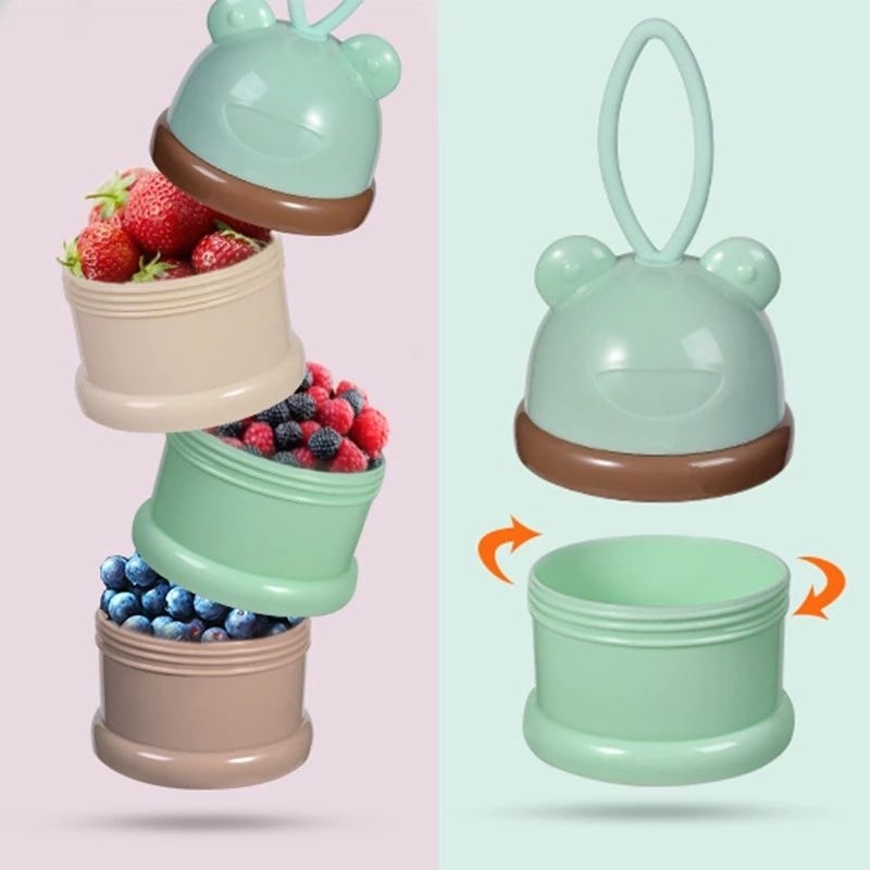 Jual ( KD1 ) Wadah Tempat Susu 3susun travel / Kontainer susu Bayi ...