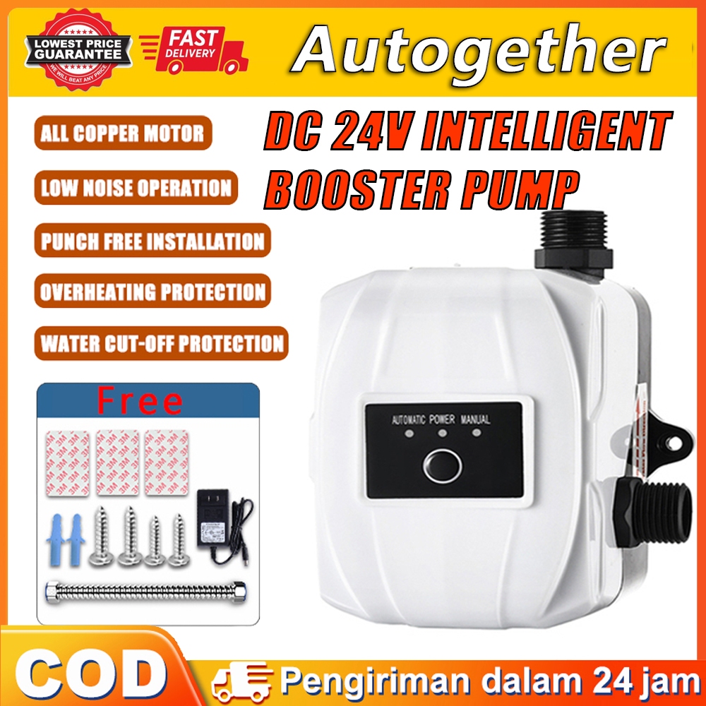 Jual Pompa Booster Pendorong 150Watt Air Booster Pump Otomatis 35L/menit Pompa Pendorong Mesin ...