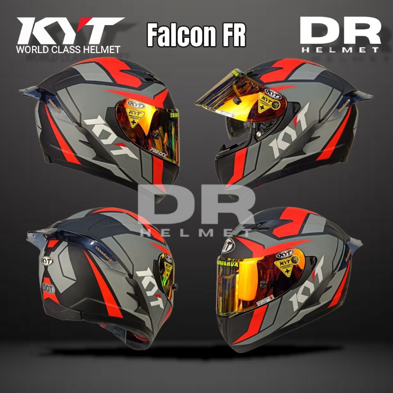 Jual HELM KYT Vendetta Falcon FR Paket Ganteng Original | Shopee Indonesia
