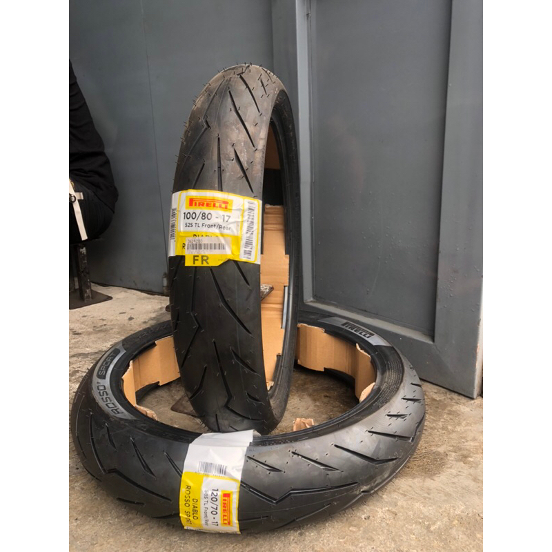 Jual Paket Sepasang Ban Pirelli Diablo rosso Sport 100/80-17 120/70-17 ...