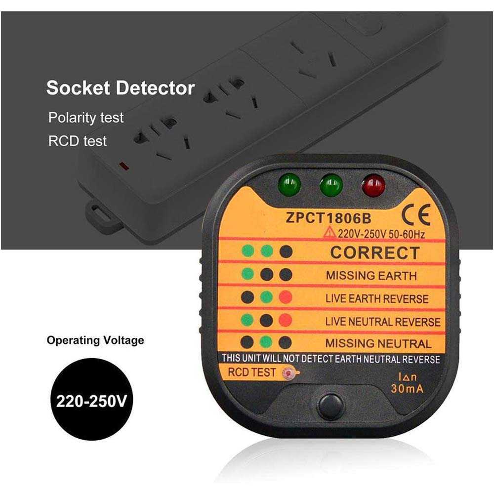 Jual Smart Socket Tester Detector Circuit Alat Detektor Tegangan Soket ...