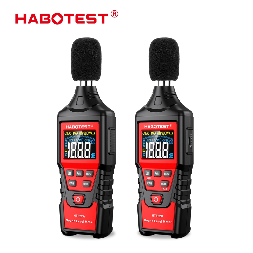 Jual HABOTEST HT622 Digital Sound Level Meter Kebisingan Meter Logger ...