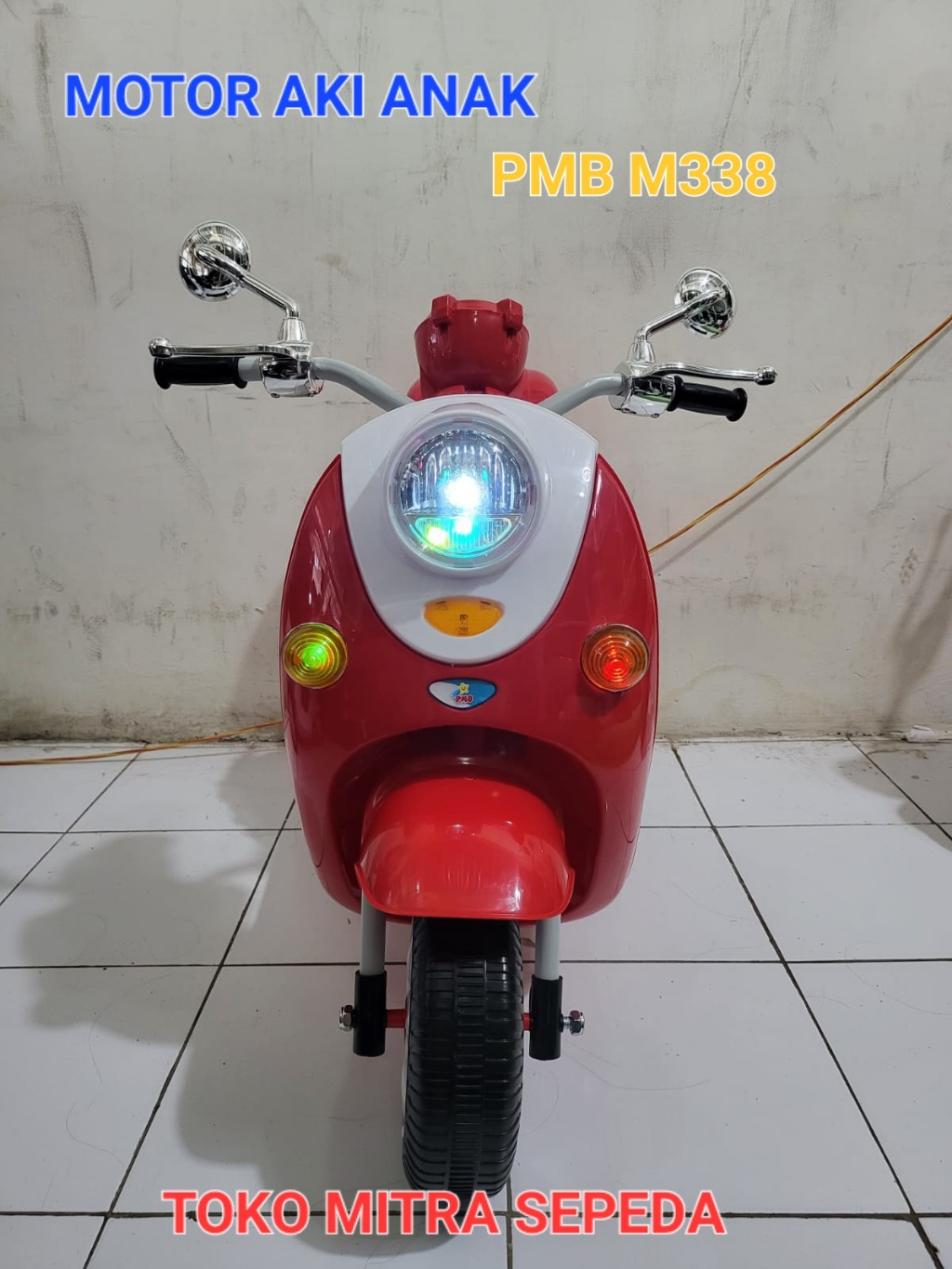 Jual Mainan Remote Control Motor Aki Anak M338 Amore Dengan Musik Dan ...