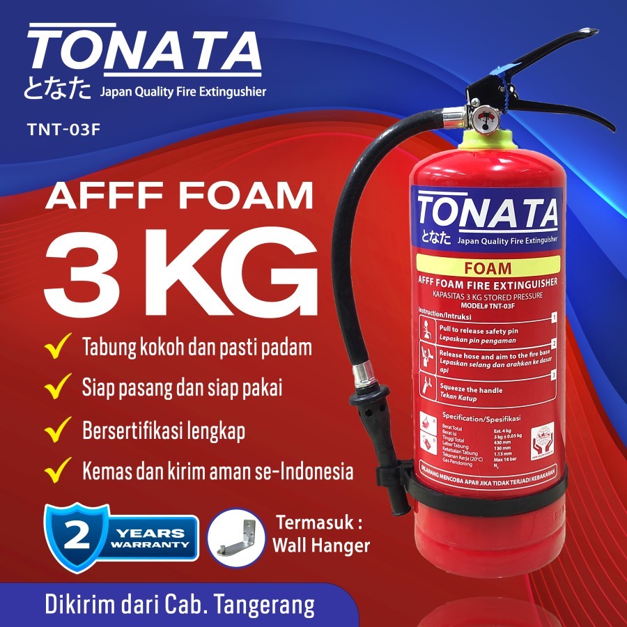 Jual APAR 3KG TONATA / FOAM 3 KG / Set Komplit | Shopee Indonesia