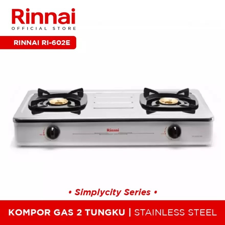 Jual Kompor Gas Rinnai RI-602E Kompor Gas 2 Tungku RI 602 E | Shopee Indonesia