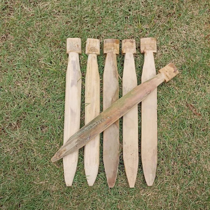 Jual Pasak tenda Pramuka / patok bahan bambu 30 cm | Shopee Indonesia