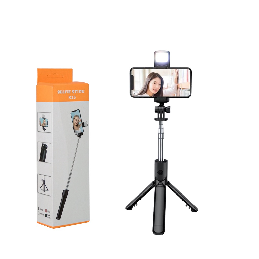 Jual ANG TONGSIS R1S Tripod BLUETOOTH remote control LED FLASH selfi ...