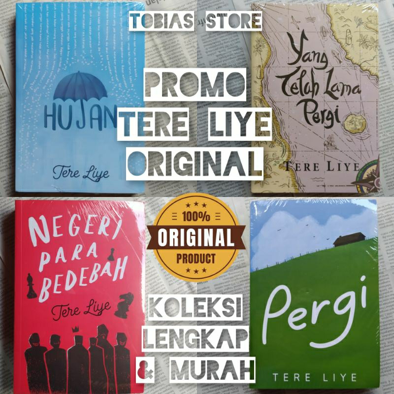 Jual NOVEL TERE LIYE ORIGINAL PROMO MURAH - NEW SEGEL ORI EDISI COVER ...