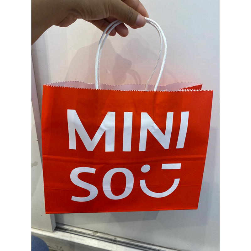 Jual KANTONG PAPER BAG MINISO UKURAN S M L | Shopee Indonesia
