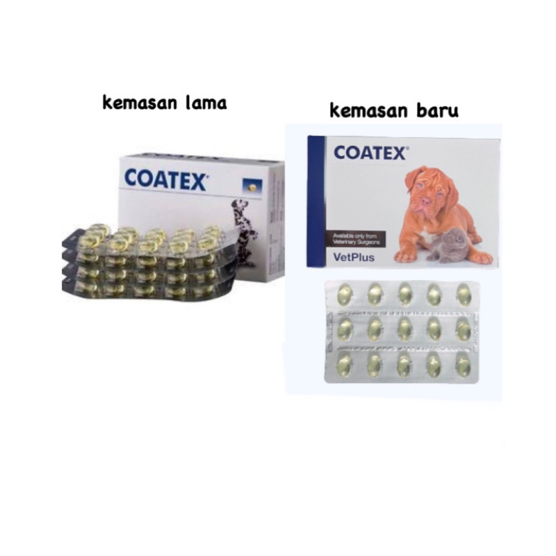 Jual coatex EFA omega 3 soft capsule VETPLUS nutrisi vitamin bulu ...