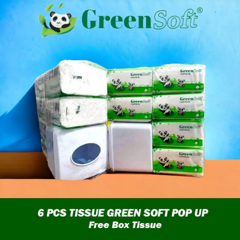 Jual Tisu GreenSoft Facial Tissue Pop Up 130 Sheets Free Kotak | Shopee ...
