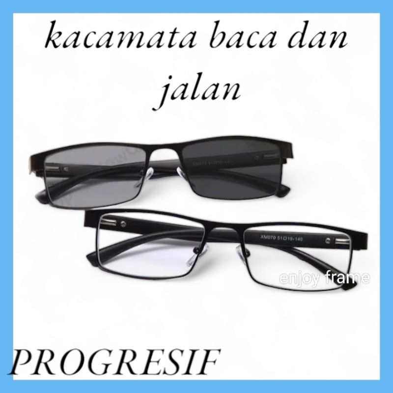 Jual Kacamata Baca dan Jalan Lensa Progresif Plus Photocromic | Shopee ...