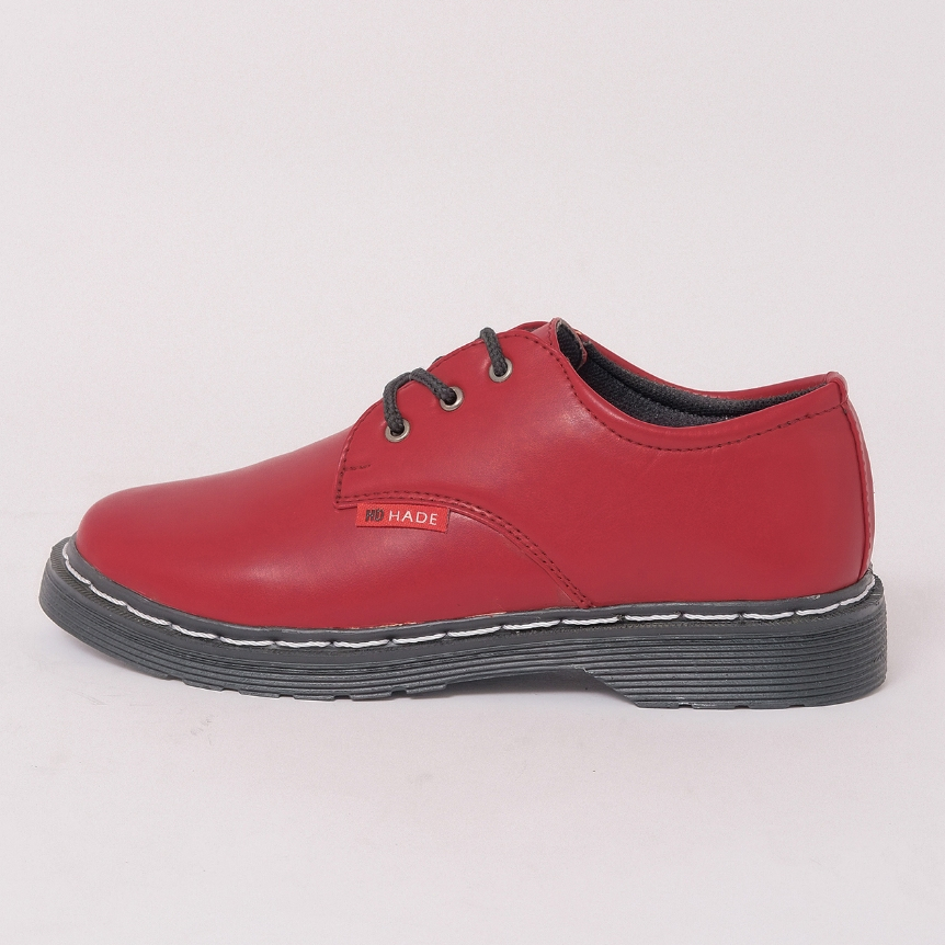 Jual Hade Footwear Handcrafted Merah Jahitan Putih Sepatu Pantofel Pria ...