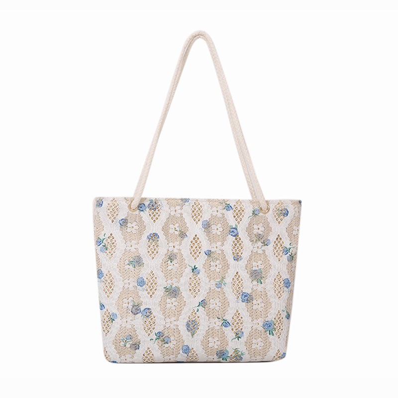 Jual BAO034 Tas anyaman bunga renda segar dan sederhana tas pantai tas ...