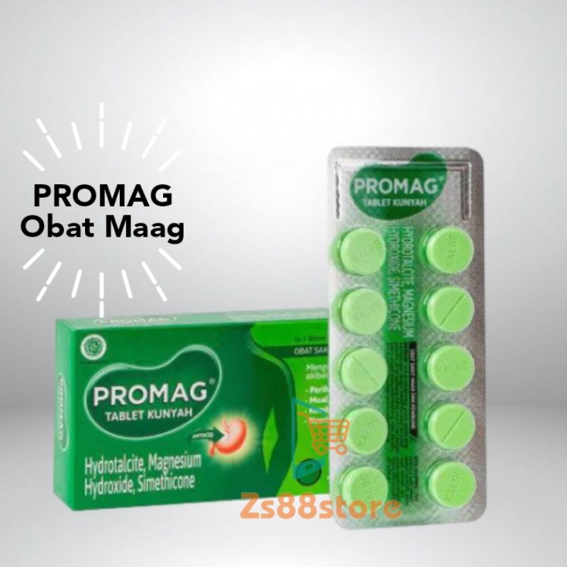 Jual PROMAG Tablet Kunyah 1 Strip @10 Tablet | Shopee Indonesia