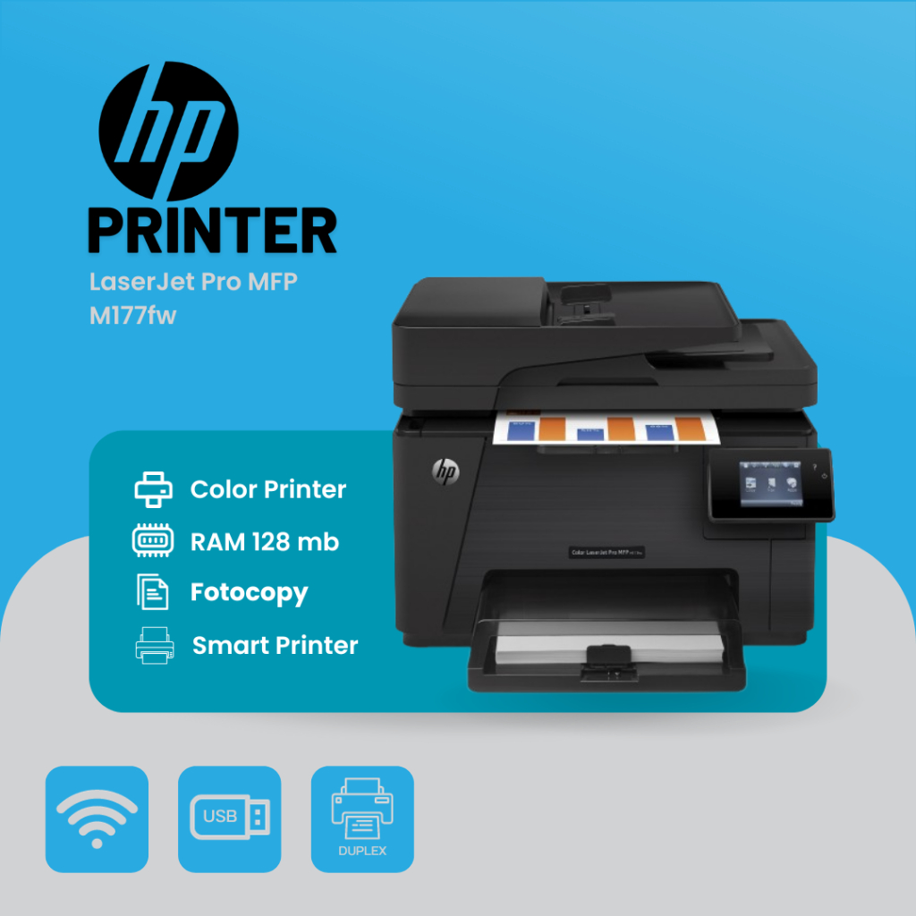 Jual Printer HP LaserJet Pro MFP M177fw All In One (Print - Scan - Copy ...