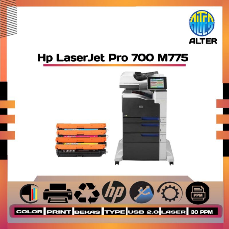 Jual Hp LaserJet 700 Color Mfp M775 Multifungsi A3 | Shopee Indonesia