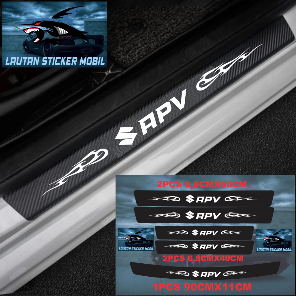 Jual STIKER STICKER CARBON 3D MOBIL APV STICKER KARBON 3D PIJAKAN KAKI ...