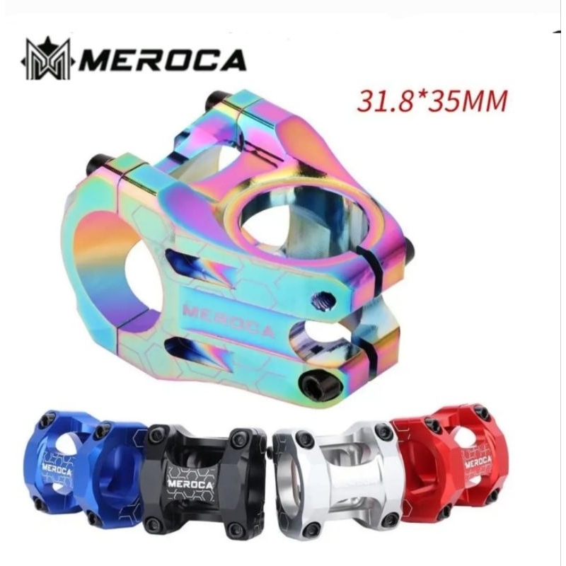 Jual Meroca Stem Pendek 31.8mm Panjang 35mm Handlebar Stem Sepeda AM XC ...