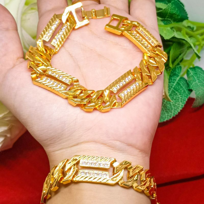 Jual gelang model terbaru kekinian dengan full permata cantik dengan ...