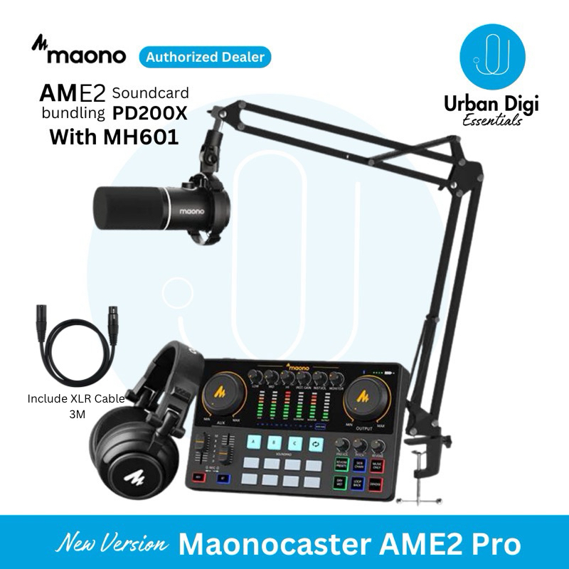 Jual Maonocaster AME2 Pro + Maono PD200X Bundling Package untuk Podcast/Recording/Live Streaming ...