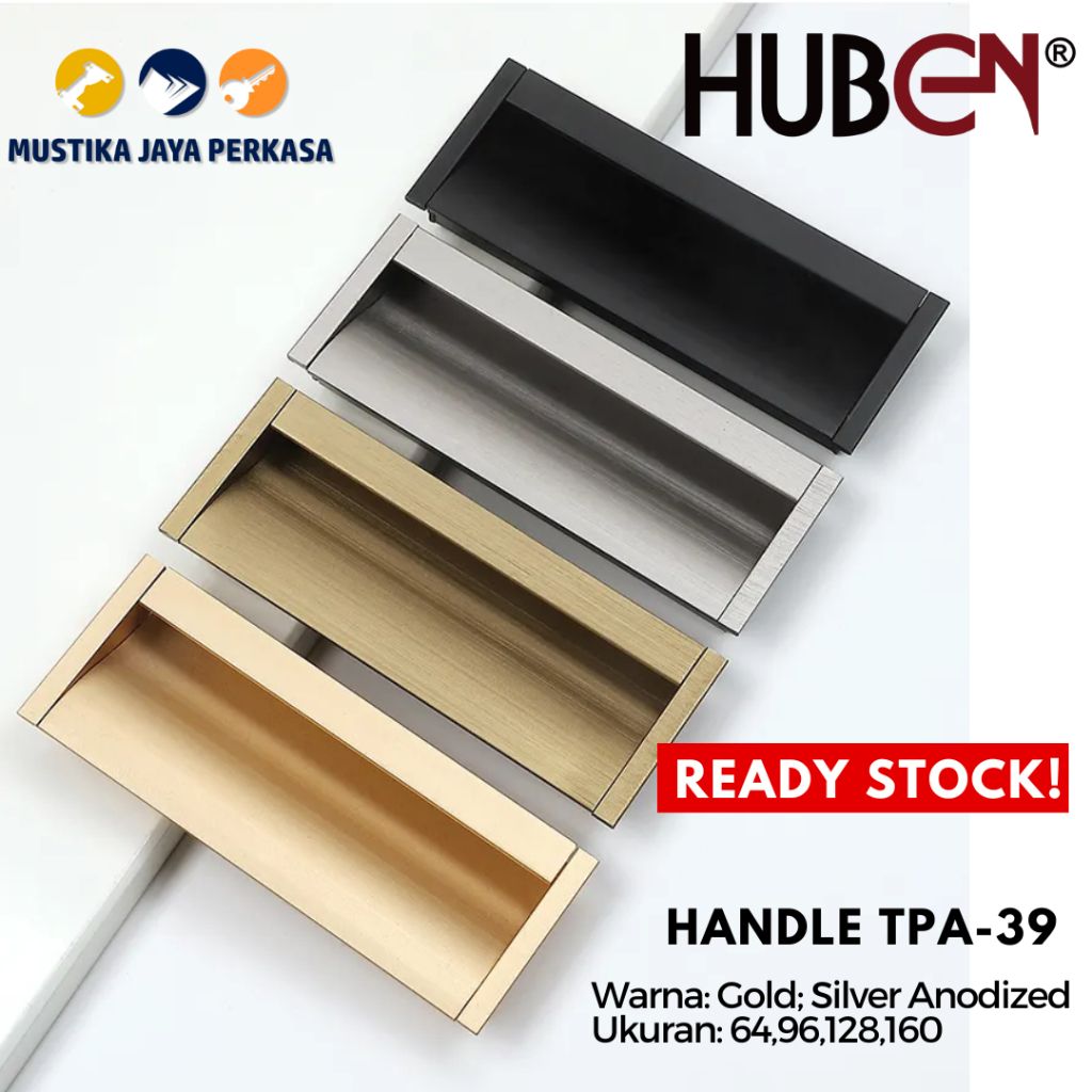 Jual Handle Tarikan Lemari Laci Stainless Alumunium Huben TPA 39 Murah ...