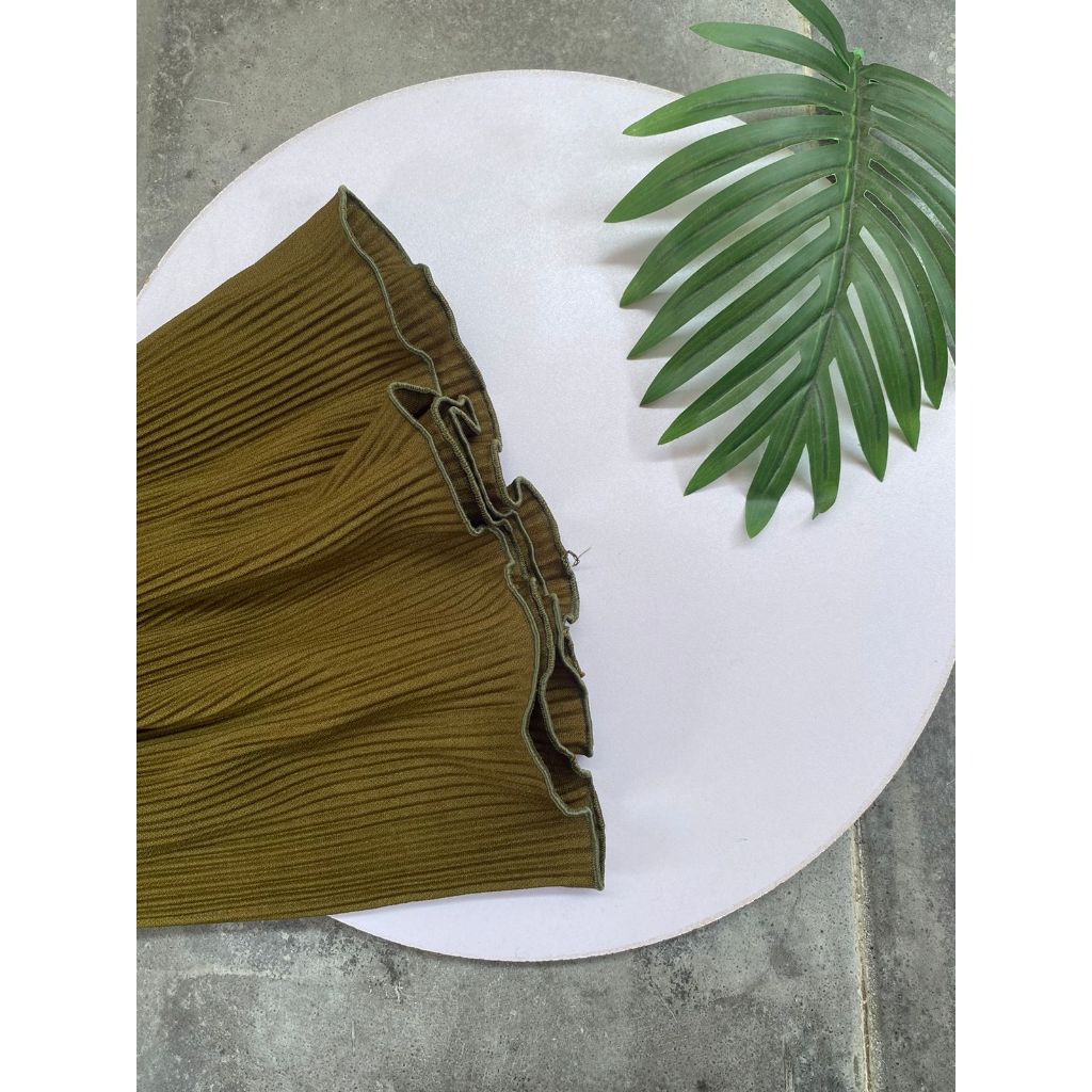 Jual 𝐀𝐃𝐁 Wavy Pleats Skirt / Rok Plisket wavy / Rok Plisket Lidi / Rok Wavy / Rok Span Wavy ...