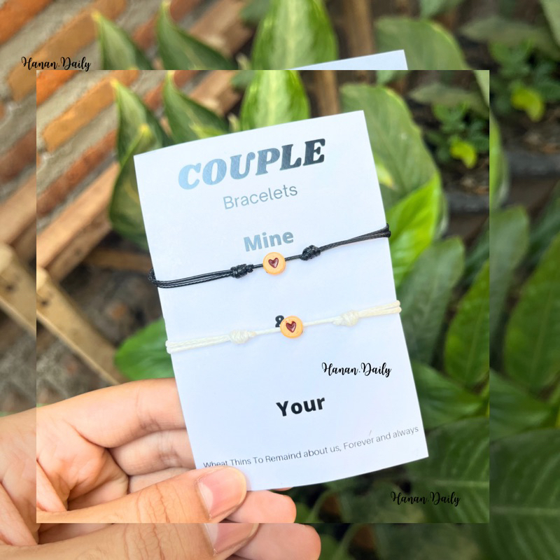 Jual New) Gelang love Love Couple | Gelang Love brown| Gelang couple ...