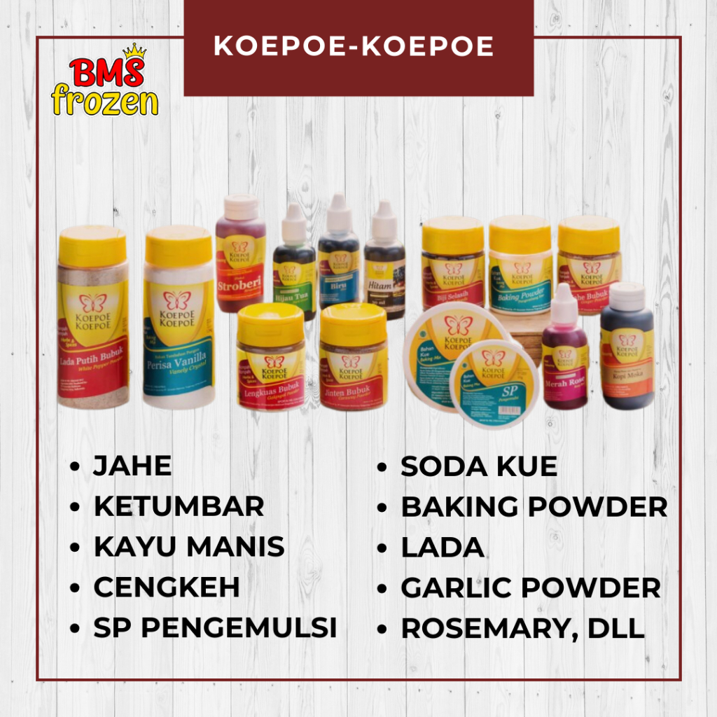 Jual BMS Frozen Mart | Koepoe-Koepoe Rempah - Jahe Bubuk - Garlic ...