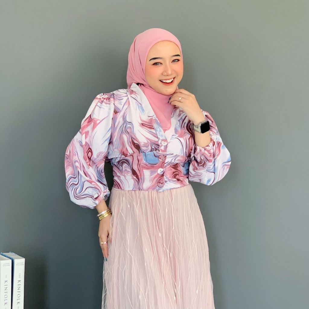 Jual CROPTY ADELINE AYUCITRA PAKAIAN WANITA KEKINIAN ATASAN CROP LENGAN ...