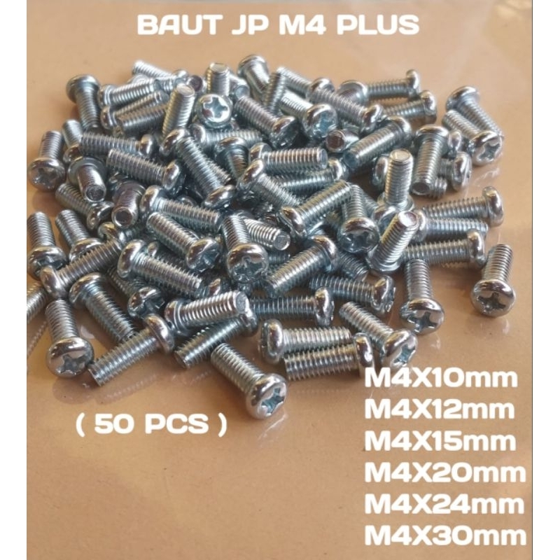 Jual BAUT JP M4 (50PCS) PUTIH TANPA MUR | Shopee Indonesia
